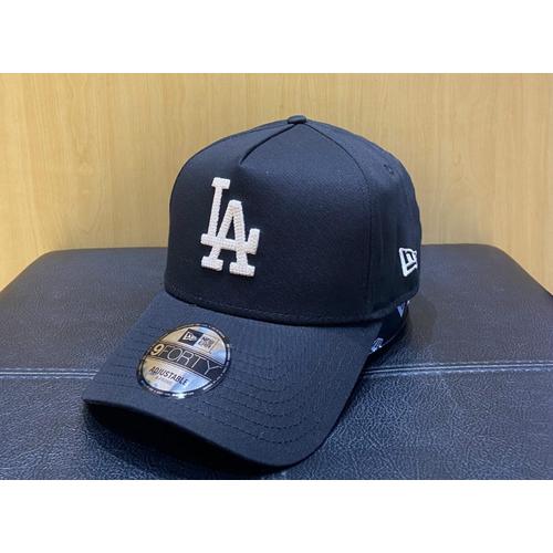Jual Topi New Era 9Forty AF Los Angeles Dodgers Ivory Chainstitch Black ...