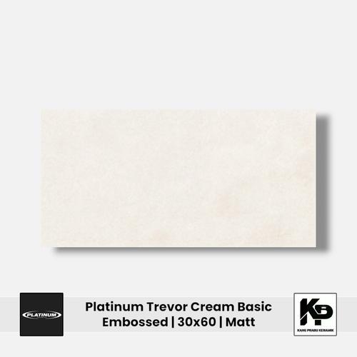 Jual Keramik PLATINUM CERAMICS Trevor Cream Basic Embossed 30x60 Cm ...