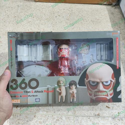 Jual Nendoroid 360 Colossus Titan & Attack Playset colosal colossal ori ...