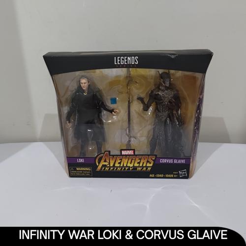 Jual MARVEL LEGENDS AVENGERS INFINITY WAR LOKI & CORVUS GLAIVE 2 PACK ...