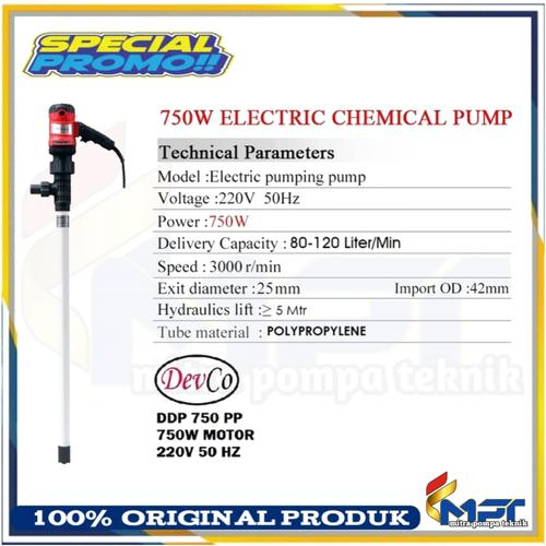 Jual Drum Pump Polypropylene DDP 750 PP Pompa Drum - 25 - 32mm ...