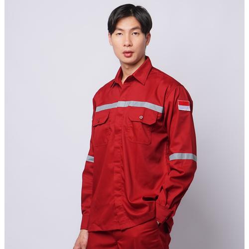Jual Baju Safety Putih K3 Lapangan Seragam Wearpack Proyek Lengan ...