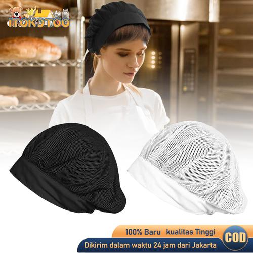 Jual Topi Koki Chef Hairnet Jaring Topi Perawat Topi Chef Dewasa ...