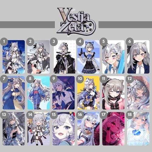 Jual PHOTOCARD ANIME VTUBER VESTIA ZETA VER. HOLOHERO HOLO ID GEN 3 ...