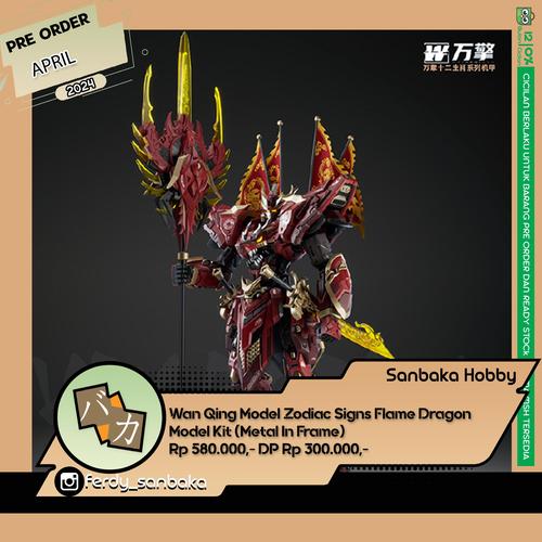 Jual Wan Qing Model Zodiac Signs Flame Dragon Model Kit (Metal In Frame ...