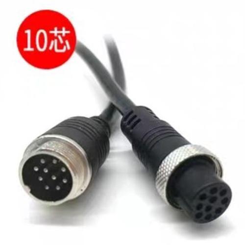 Jual Connector GX16 10 pin straight male with wire 2 m aviation plug ...