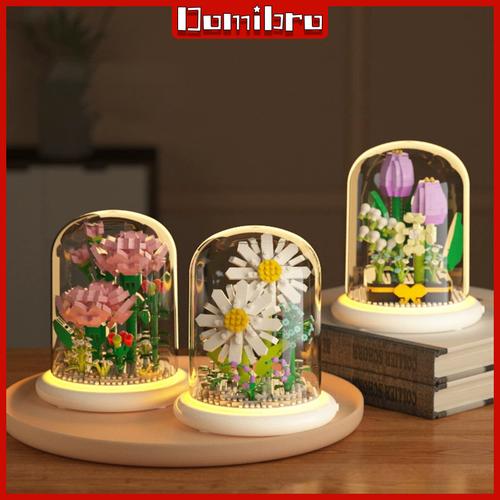 Jual Domibro Mainan Balok Bricks Bunga (menerangi) DIY Anyelir Bunga ...