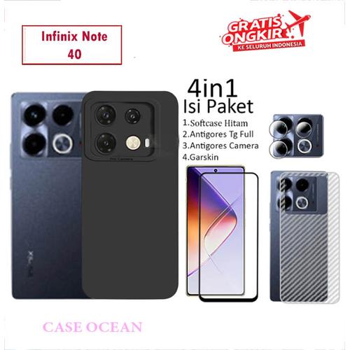 Jual Infinix Note 40 Soft Case Casing Cover Anti Gores Clear Full Cover ...