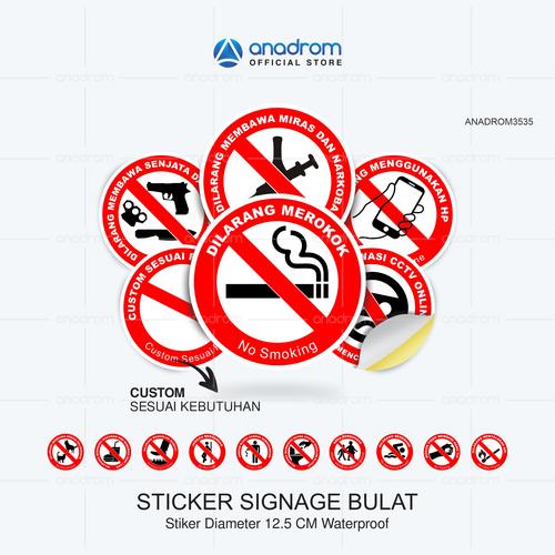 Jual Sticker Signage Bulat | Kumpulan Sticker Signage Terlengkap | Size ...