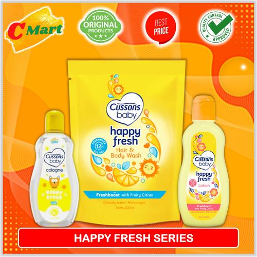 Jual Cussons Baby Happy Fresh - Baby Lotion - Baby Cologne Anak - Hair ...