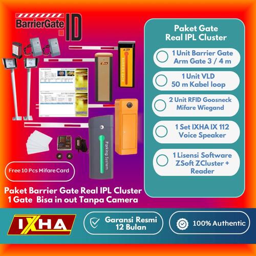 Promo Paket Boom Barrier Gate Otomatis Blokir 1 gate 2 reader + IPL Lengkap - IXHA P1020, Tanpa ...