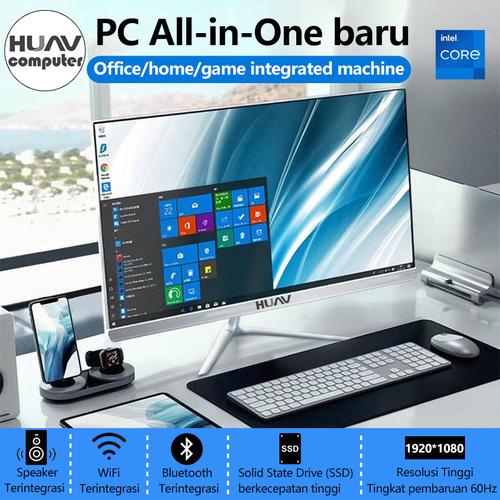 Jual Huav Baru Komputer Full Set PC All-in-One, Intel Prosesor Core i3, RAM 16G, SSD 512G,Full ...