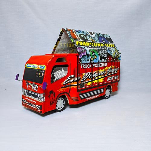 Jual Miniatur Mainan Anak Mobil Truk Truck Trek Oleng Mania Merah Full ...