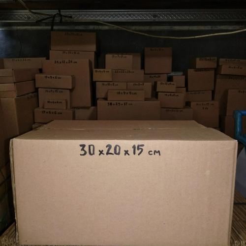 Jual Kardus Kotak Kemasan Barang Box Parcel Pindahan Coklat Polos Tebal ...