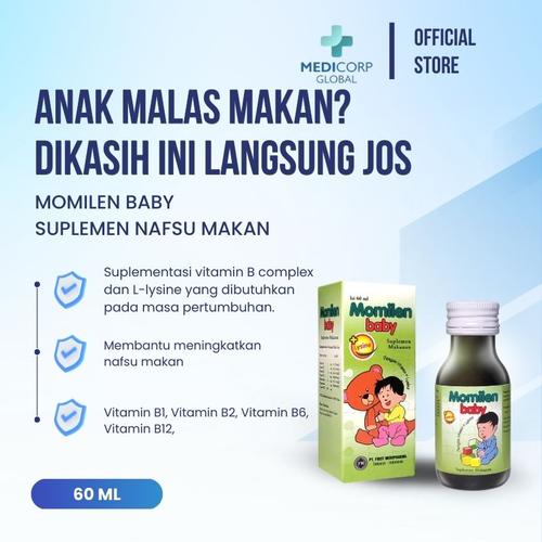 Promo Momilen baby lysine vitamin penambah nafsu makan anak sirup 60 ml ...