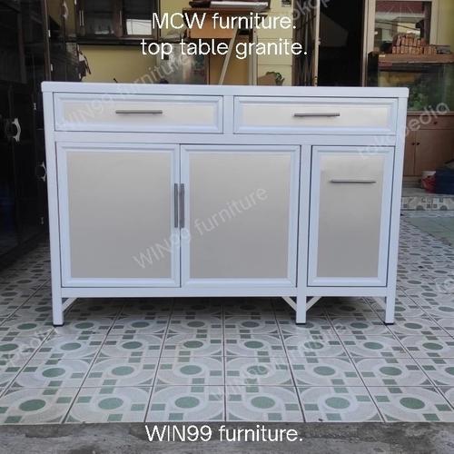 Jual LEMARI DAPUR BAWAH/KITCHEN SET ALUMINIUM/KABINET DAPUR/MEJA ISLAND ...