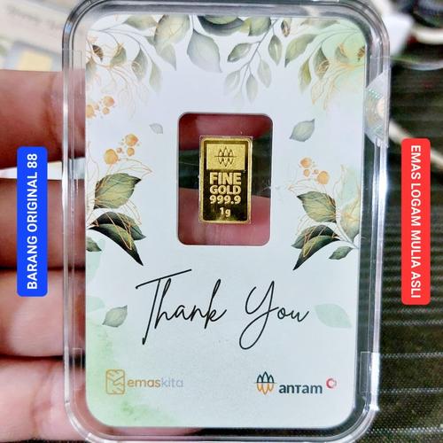 Jual HADIAH TANDA TERIMA KASIH KADO THANK YOU 1 GRAM EMAS ANTAM GIFT ...