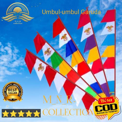 Promo bendera warna warni segitiga umbul umbul garuda bendera panjang ...