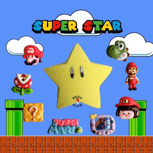 Jual Super Star mario bath bomb with toys bath bomb isi mainan karakter ...