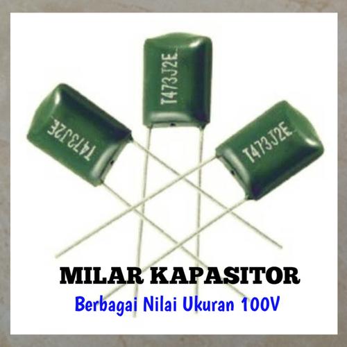 Jual Kapasitor Milar 100V Berbagai Nilai Capacitor Mylar - 104 (100nF ...