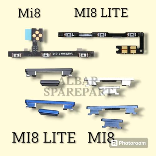 Jual 1 SET SWITCH ON OFF VOLUME XIAOMI MI 8/ MI8 LITE FLEXIBLE TOMBOL POWER - 1 SET MI8 ...
