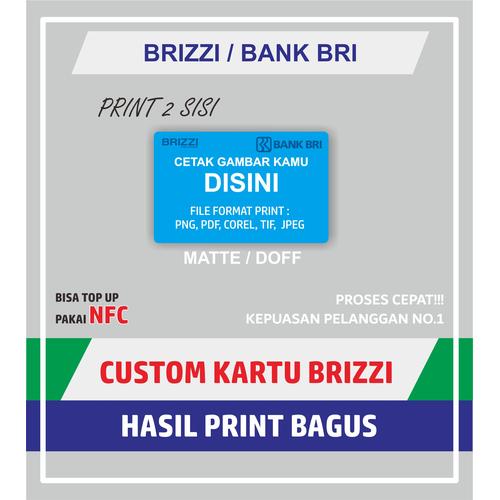 Jual Kartu Brizzi custom cetak 2 muka - Jakarta Barat - Customprint UV ...