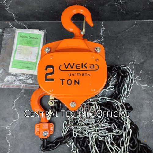 Jual Chain Block 2 Ton 3 5 6 7 8 10 Meter Heavy Duty Weka Germany Takel ...