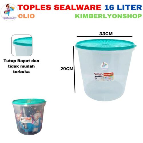 Jual Plastik Sealware Food container 16 Liter Clio - Biru - Jakarta ...