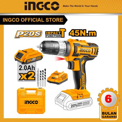 Jual INGCO MESIN BOR IMPACT CORDLESS 20V CIDLI200215 - Jakarta Timur ...
