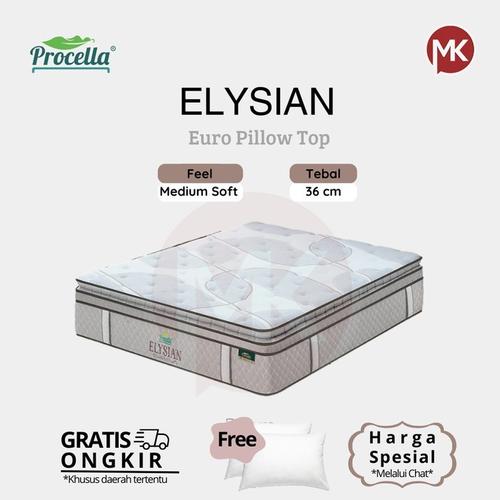Jual Kasur Springbed 180x200 Procella Elysian Euro Pillowtop EuroTop Plushtop Pillowtop Medium ...
