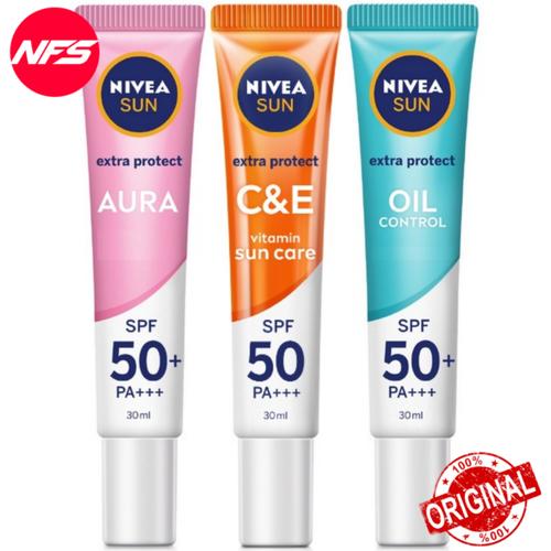 Jual NIVEA SUN Face Serum Extra Protect SPF50+ PA+++ 30 ml/Sachet-Aura ...