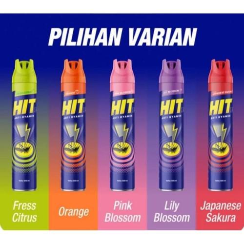 Jual HIT AEROSOL 600 ML OBAT NYAMUK PEMBUNUH RACUN SERANGGA X BAYGON ...