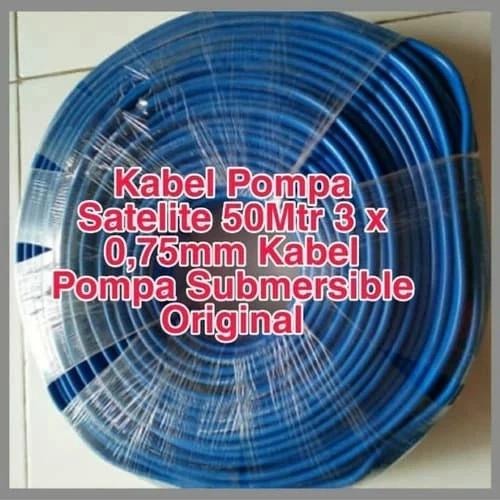 Jual Kabel Pompa Satelit 50 Meter 3 x 0,75mm Kabel Pompa Submersible ...