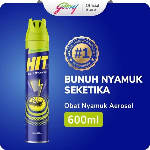 Jual HIT AEROSOL 600 ML OBAT NYAMUK PEMBUNUH RACUN SERANGGA X BAYGON ...
