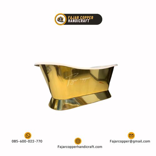 Jual bathtub dewasa kuningan powder coating putih - Kab. Boyolali ...