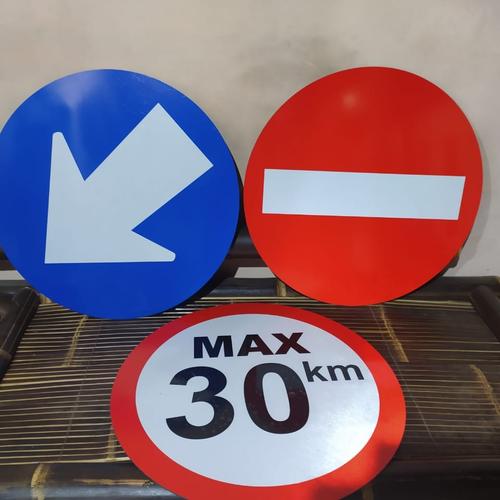 Jual Rambu Lalu Lintas Panah Perboden Ukuran 60cm. Plat ACP 3mm + 3M ...