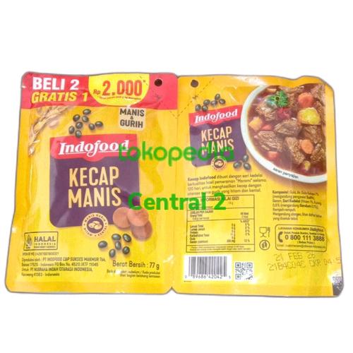 Jual Indofood Kecap Manis 60Ml, Indofood Kecap Manis 520Ml - Kecil 60Ml ...