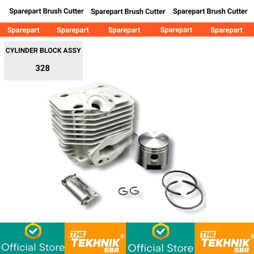 Jual Cylinder Block Assy Brush Cutter 328 | Boring Mesin Potong Rumput ...