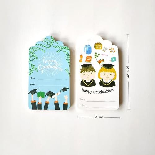 Jual Hangtag happy graduation hang tag lulus sekolah gift tag wisuda ...