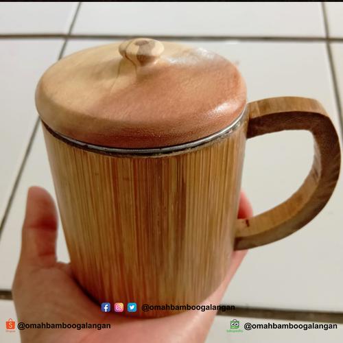 Jual Cangkir Kopi Costum Bambu Gelas Kopi Cangkir Bambu Stainless ...