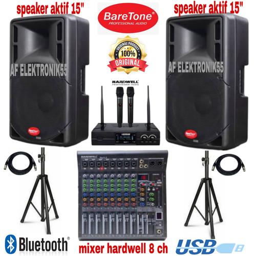 Jual Paket Sound System Baretone 15 Inch Mixer Hardwell 8 Channel ...