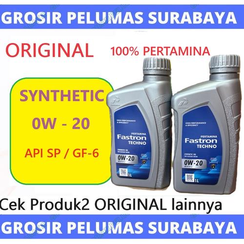 Jual ORIGINAL Pertamina Fastron Techno 0W-20 0W20 Botol 1 Liter Oli ...