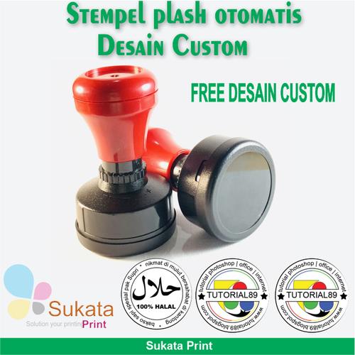 Promo Cetak Stempel Murah Custom Stempel Flash Stempel Warna / Cetak ...