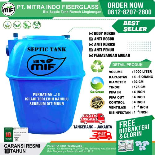 Jual septic tank bio. biotech. biocan. biomas. biofil. biofilter ...