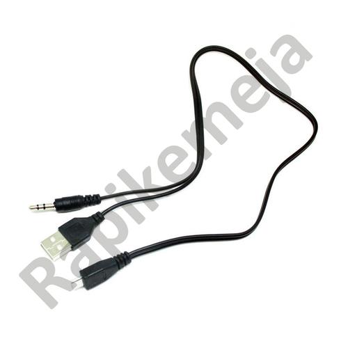 Jual Aux 3.5mm Male audio to Micro USB Male Adapter Charge Cable kabel ...