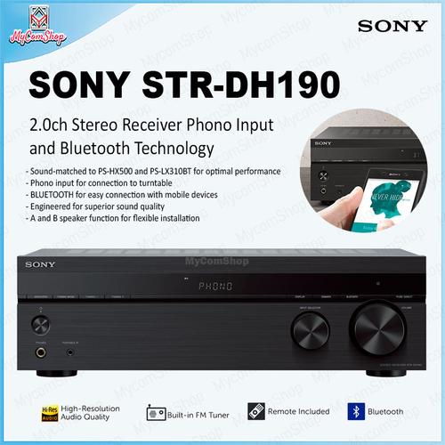 Jual SONY STR-DH190 2.0CH STEREO AMPLIFIER RECEIVER PHONO INPUT FOR ...