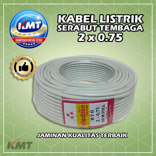 Jual Kabel Listrik Ganda Serabut Isi 50Meter/1 Roll - Hitam - Kota ...