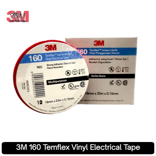 Jual 3M 160 Temflex General Use Vinyl Electrical Tape / 3M 160 Temflex ...