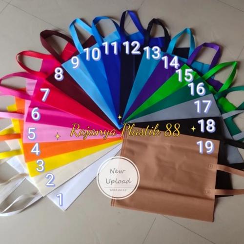 Jual Tas spunbond goodie bag 25x35x8 polos - Jakarta Utara - rajanya plastik 88 | Tokopedia