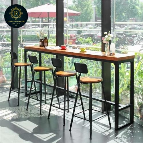 Jual Set Meja Bar Cafe Kayu Solid Mahoni 150x35x100cm - Kab. Lebak - CV ...